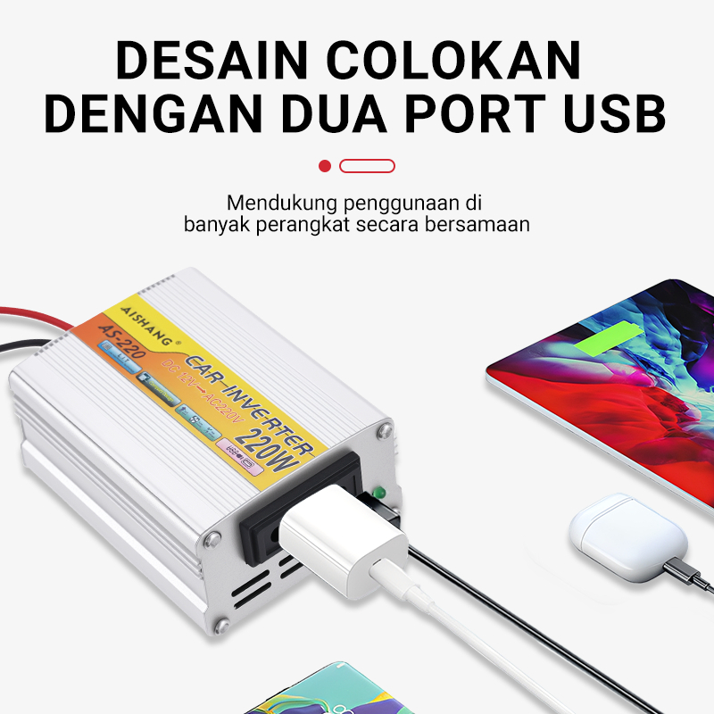 Jual Inverter DC 12V Ke AC 220V 1000 Watt Pure Sine Wave Untuk Mobil ...