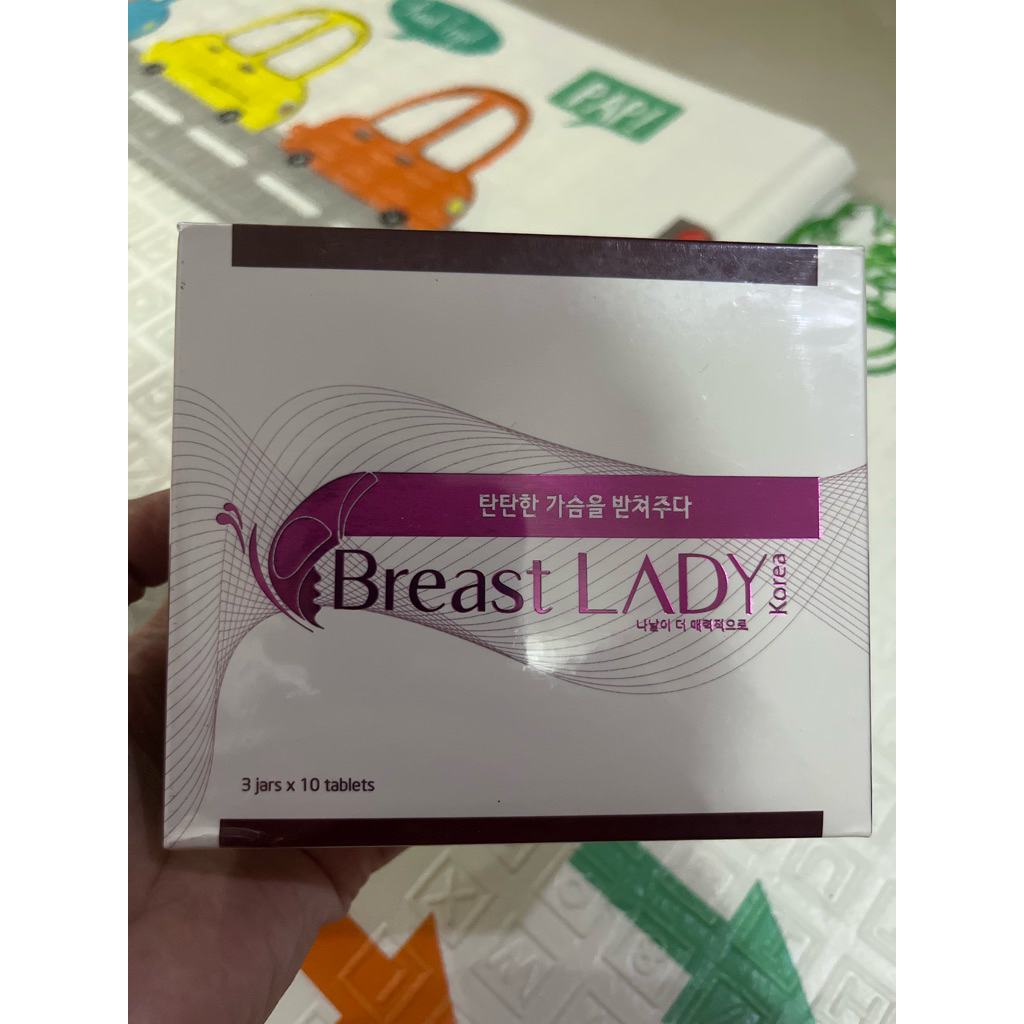 Jual Collagen Breast Lady Korea Original (3jar x 10 tablet) | Shopee ...