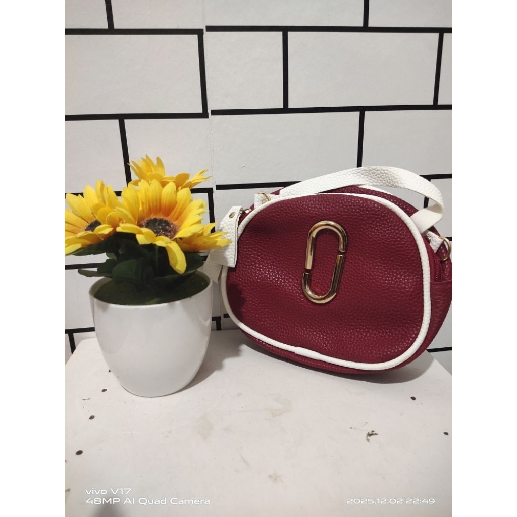 Jual TAS NO MEREK BAHAN KULIT JERUK TEBAL | Shopee Indonesia