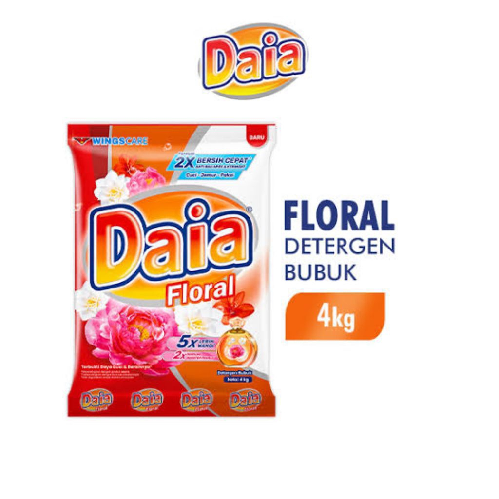 Jual Daia Floral Detergen Bubuk 4kg | Shopee Indonesia
