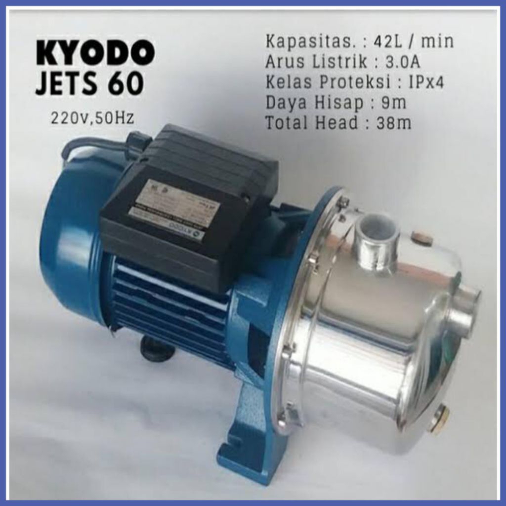 Jual Pompa KYODO JET S-60 Pompa Air Stainlees Steel Centriful Booster ...
