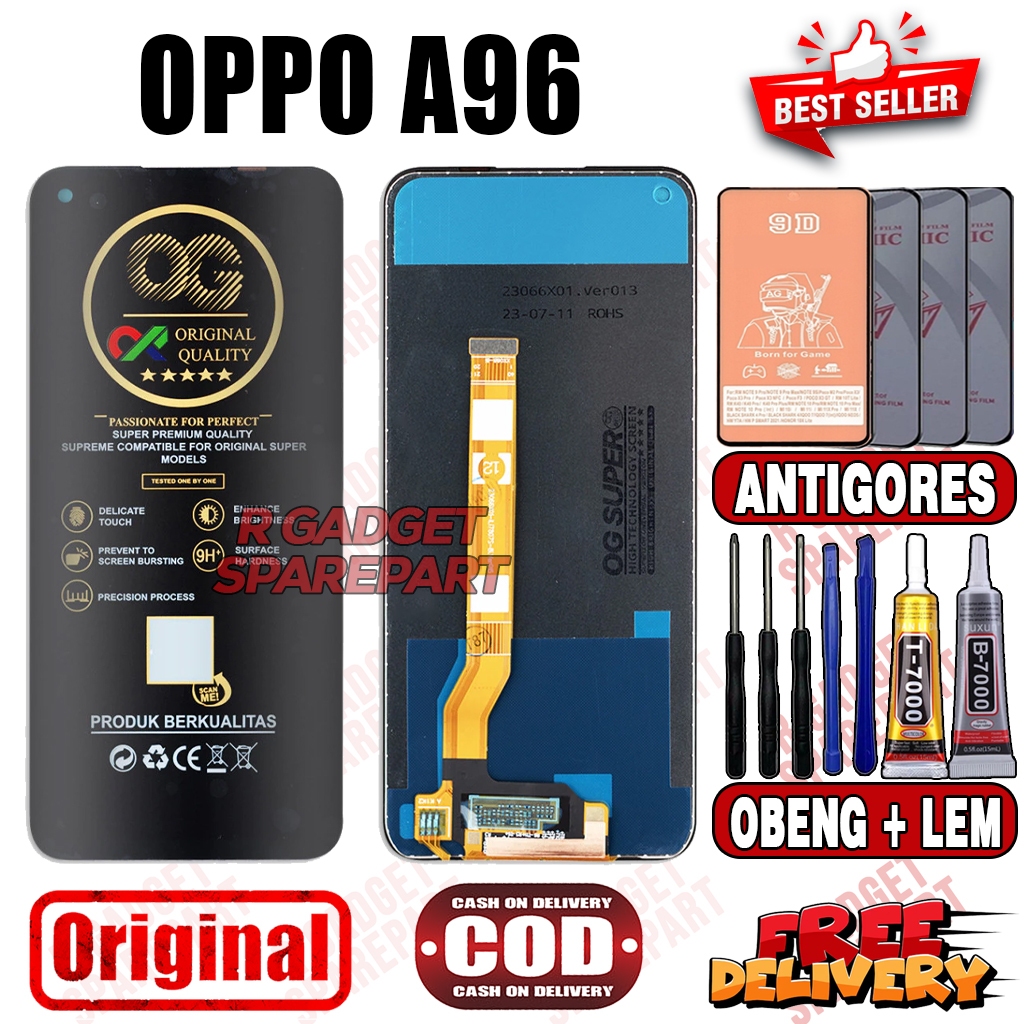 Jual Lcd Touchscreen OPPO A96 Original OG SUPER Fullset | Shopee Indonesia