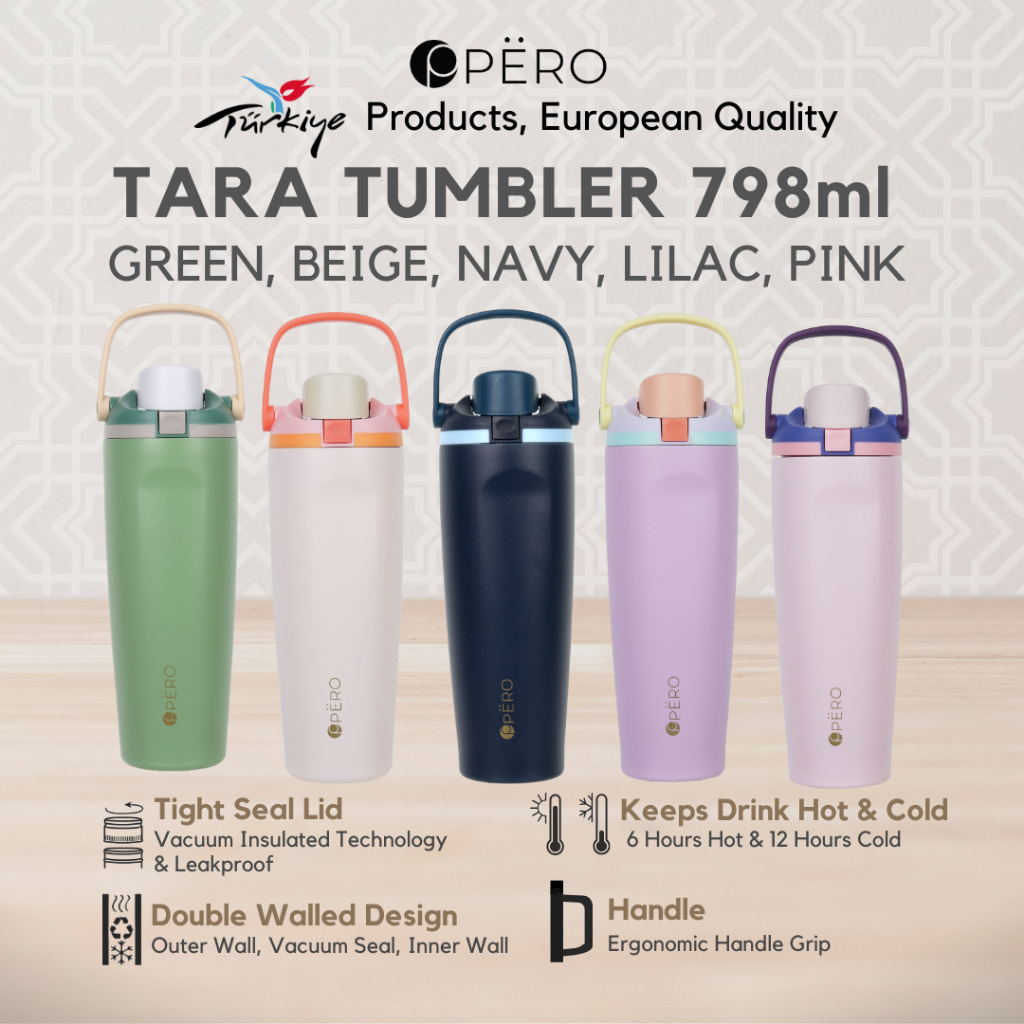 Jual [Promo Best Deal] Pero Permos Tara Tumbler 798ML With Handle ...