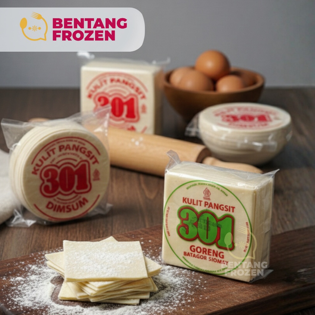 Jual Kulit Pangsit Serbaguna 301 Isi 45-55 / Kulit Pangsit Rebus ...