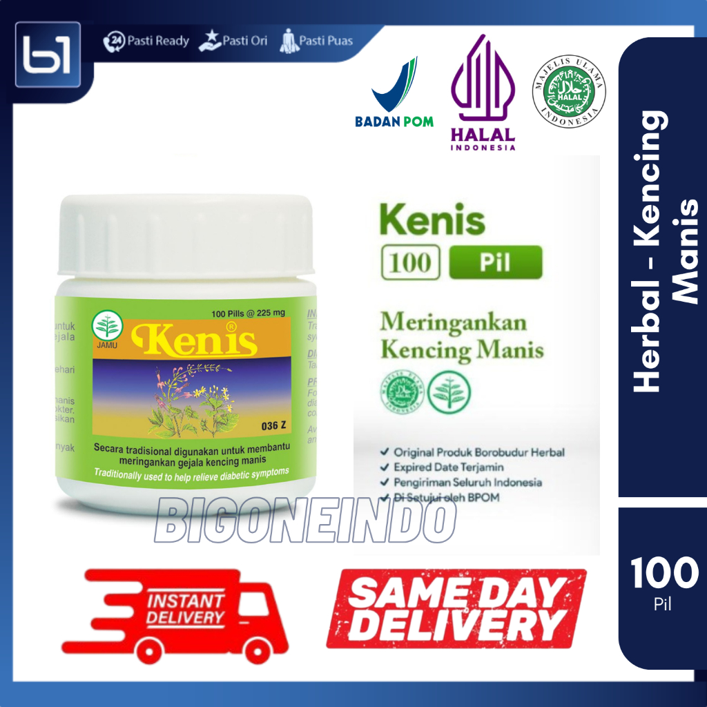 Jual Borobudur KENIS 60 Kapsul, Ekstrak Kumis Kucing, Diabetes Kencing ...
