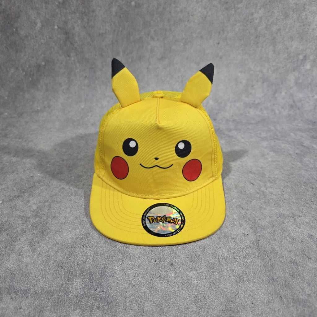 Jual TOPI CHARACTER PIKACHU SNAPBACK HATS OFFICIAL H&M X POKEMON ...