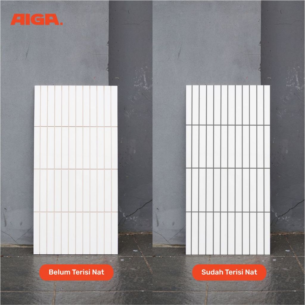 Jual AIGA Meta Cemento 30x60 cm (5x5) cm Pre-cut Tiles | Shopee Indonesia