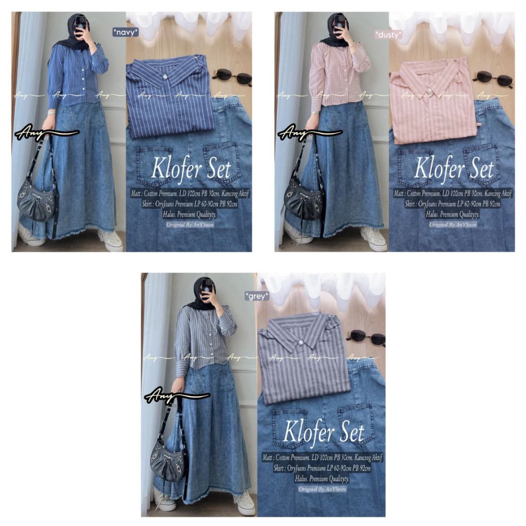 Jual KLOFER SYAHLA CHERY LORA AERIS GEYA MAYAZA SET BY ANY STORE SET ...