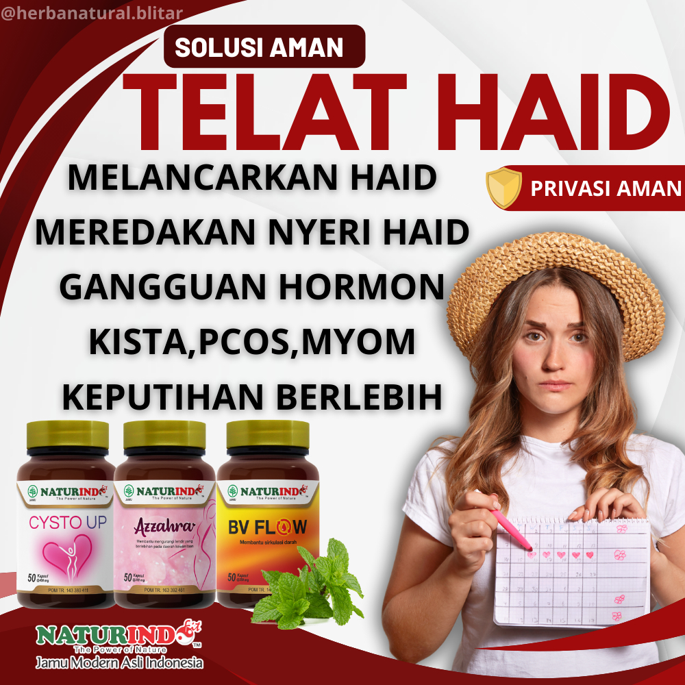 Jual Obat Pelancar Telat Haid 1 2 3 4 Bulan Terlambat Datang Bulan ...