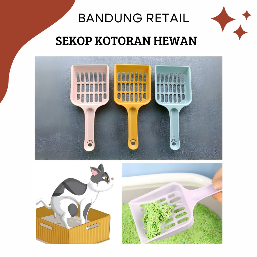 Jual Sekop Pasir Kucing Lubang – Litter Scoop Kotoran Hewan Plastik ...