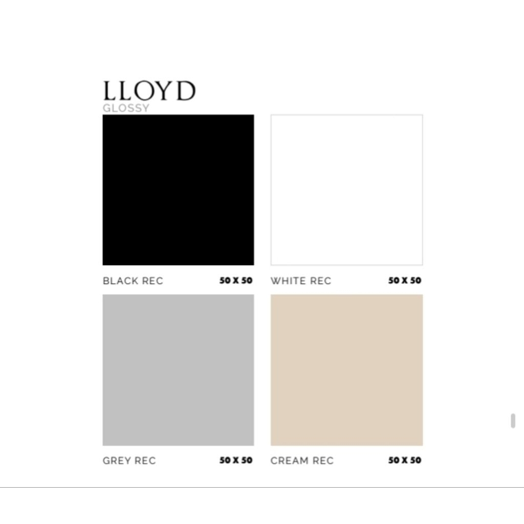 Jual KERAMIK MERK PLATINUM TIPE LLOYD BLACK, WHITE, GREY, CREAM UKURAN ...