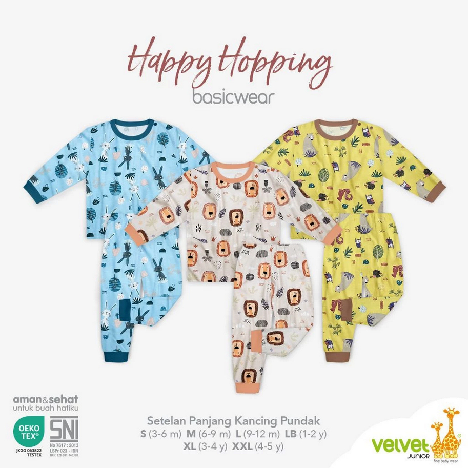 Jual Velvet Junior Basic Wear - Setelan Oblong Anak Lengan Panjang ...