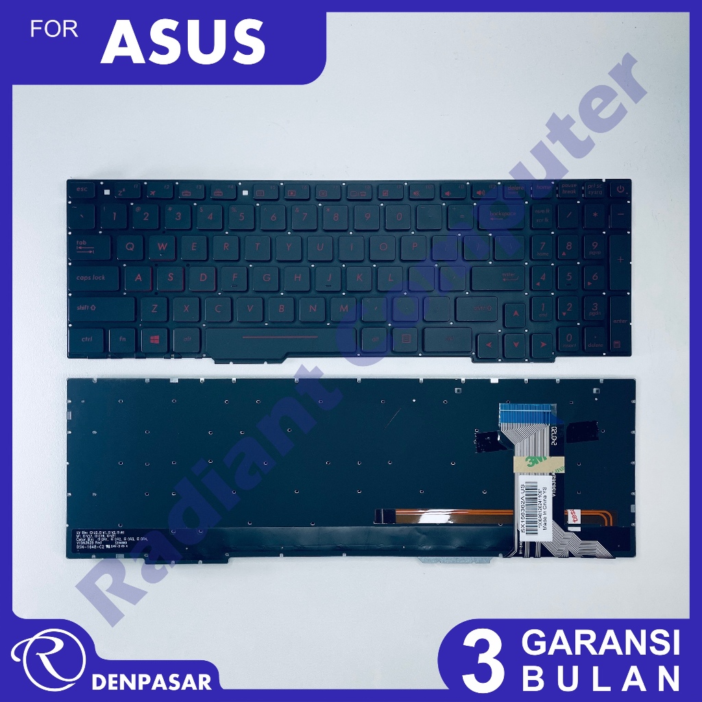 Jual Keyboard Asus ROG FX553 FX553V FX553VD FX553VE FX753 FX753V ...
