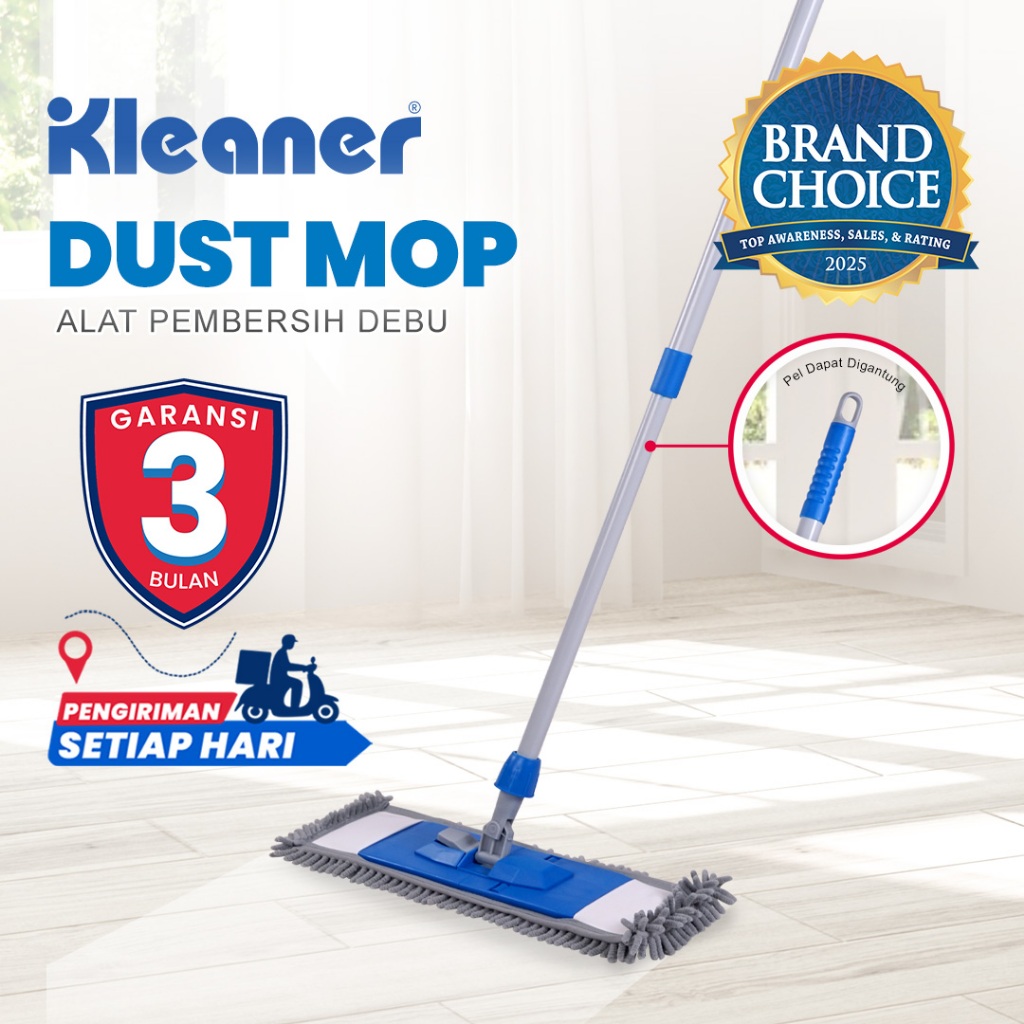 Jual Kleaner Alat Pel Sapu Debu 1 Set Bahan Microfiber Dust Mop ...