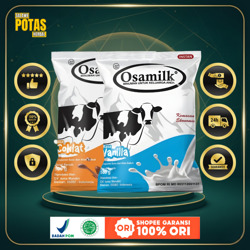 Jual Osamilk Susu Bubuk Penambah Berat Badan dan Tinggi Badan isi 500gr ...