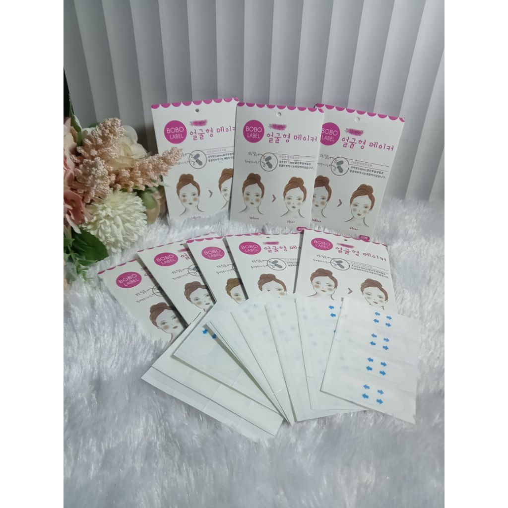 Jual Stiker penirus wajah / V LINE LIFTING TAPE FACE sticker tirus pipi ...