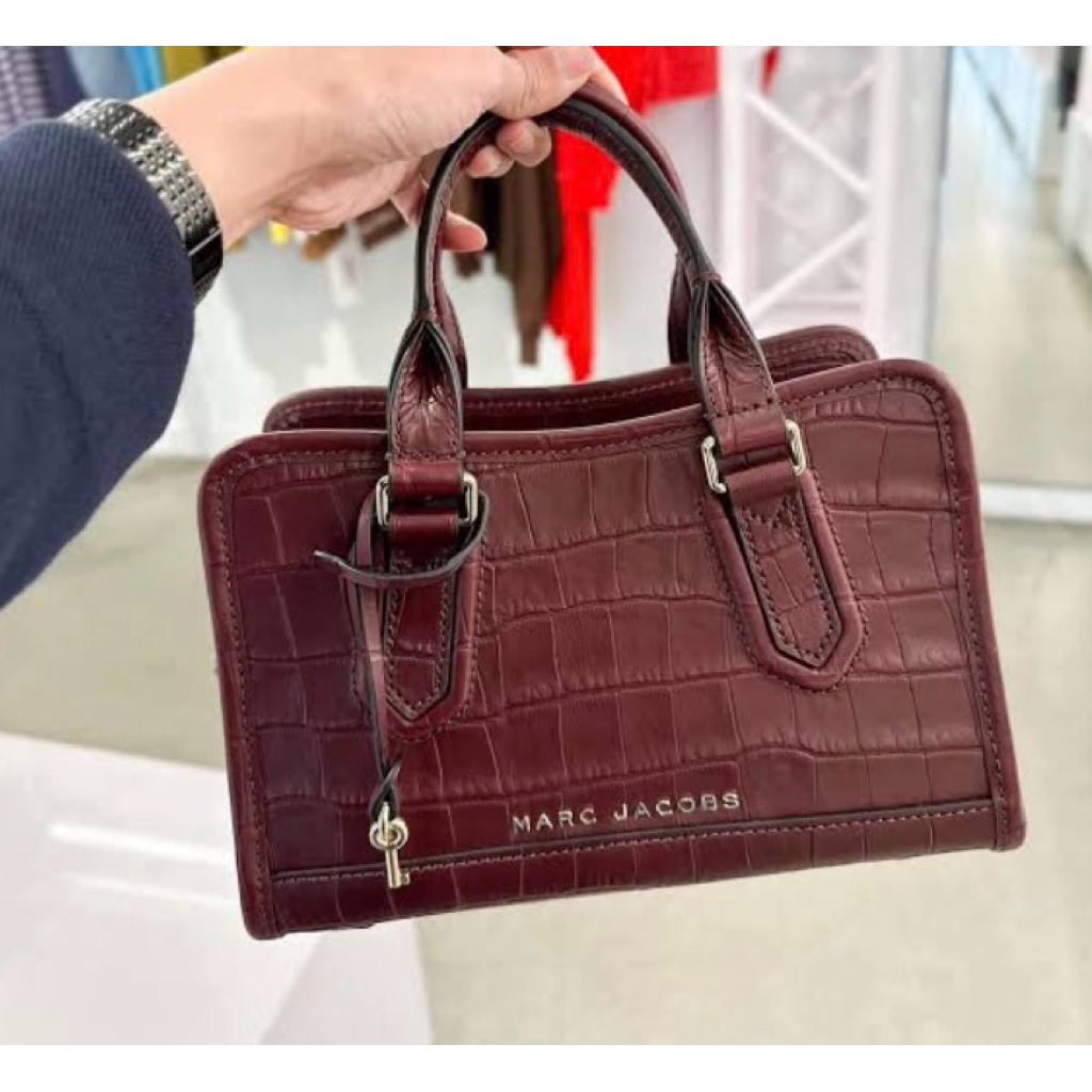 Jual MJ Drifter Satchel Croco Maroon | Shopee Indonesia