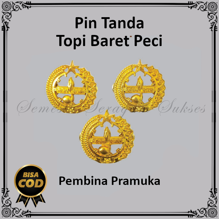 Jual Pin Tanda Topi Baret Peci Pembina Pramuka | Shopee Indonesia