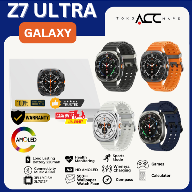 Jual OUTDOOR SMARTWATCH Z7 ULTRA Glxy AMOLED & IP68 Support iOS ...