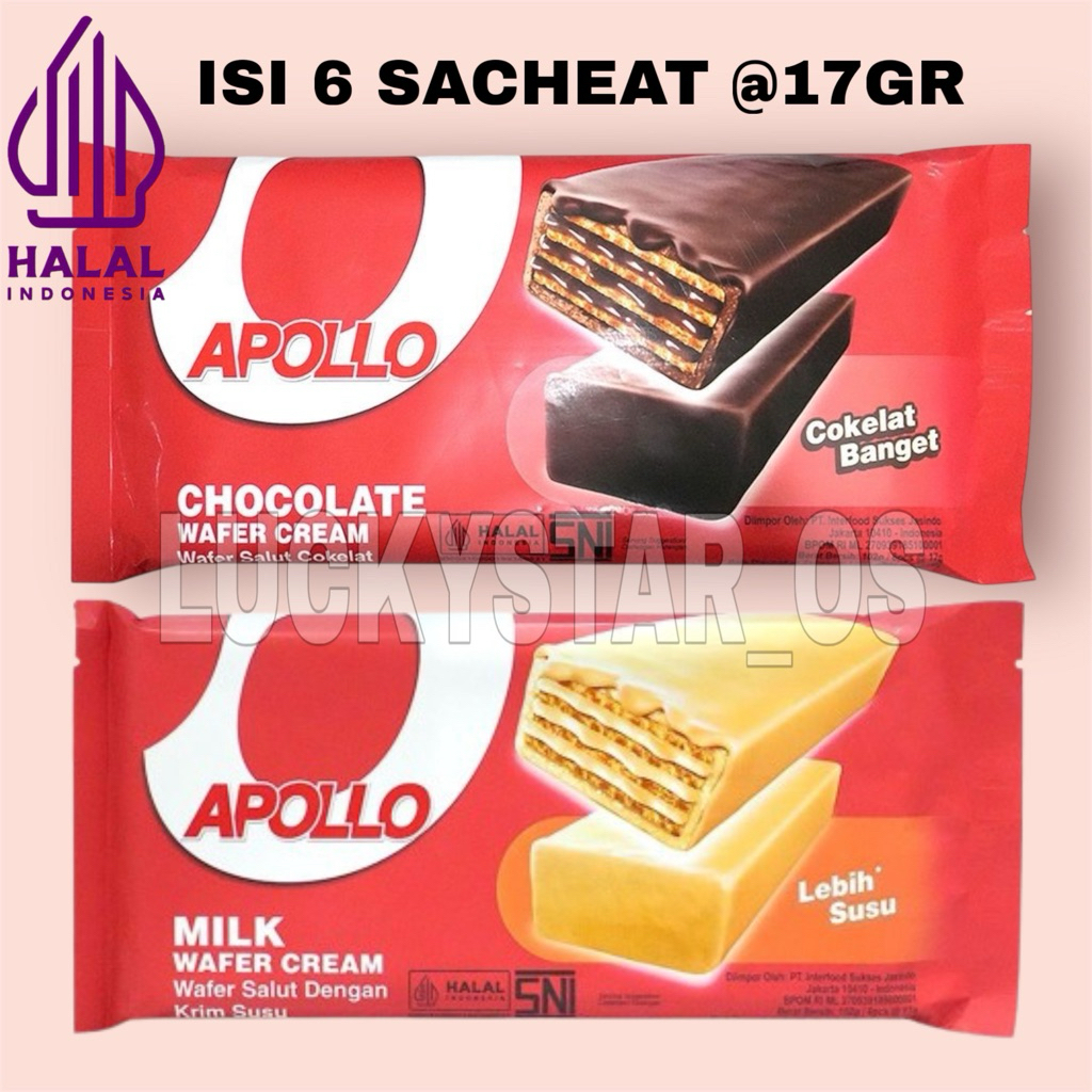 Jual APOLLO WAFER 102 GR / WAFER COKLAT / SUSU APOLLO MURAH | Shopee ...