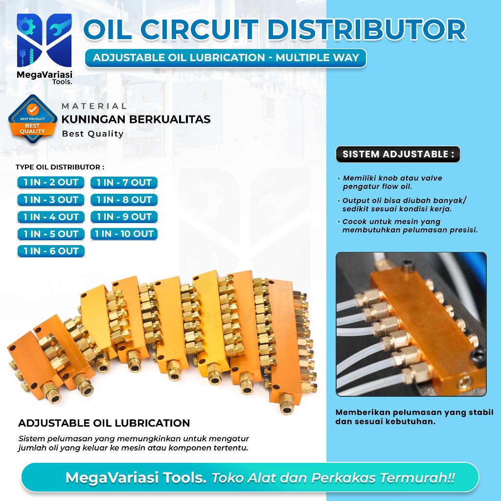 Jual Outlet Oil Separator Adjustable Oil Distributor Valve Lubrication ...