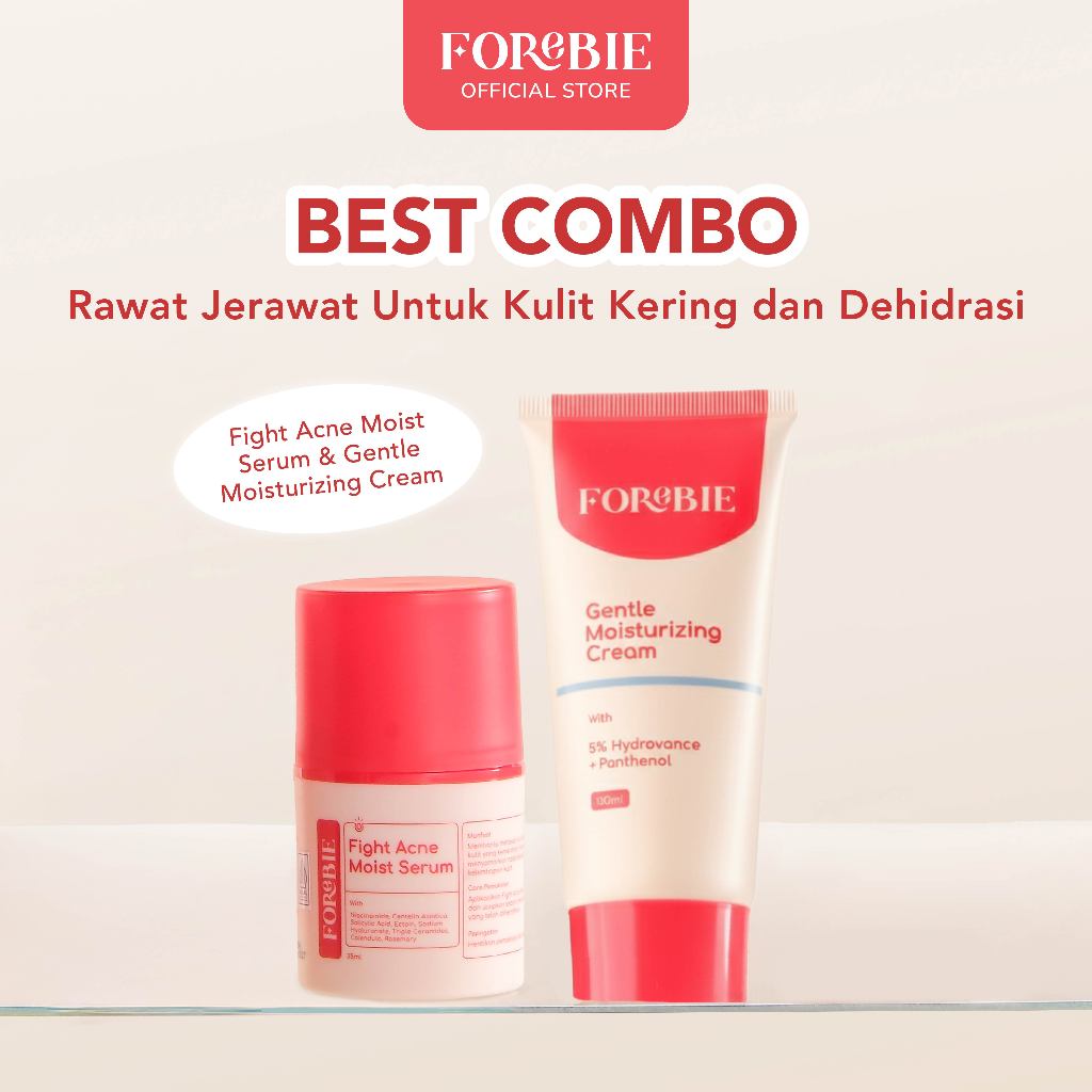 Jual BUNDLE FOREBIE FIGHT ACNE MOIST SERUM DAN GENTLE MOISTURIZING ...