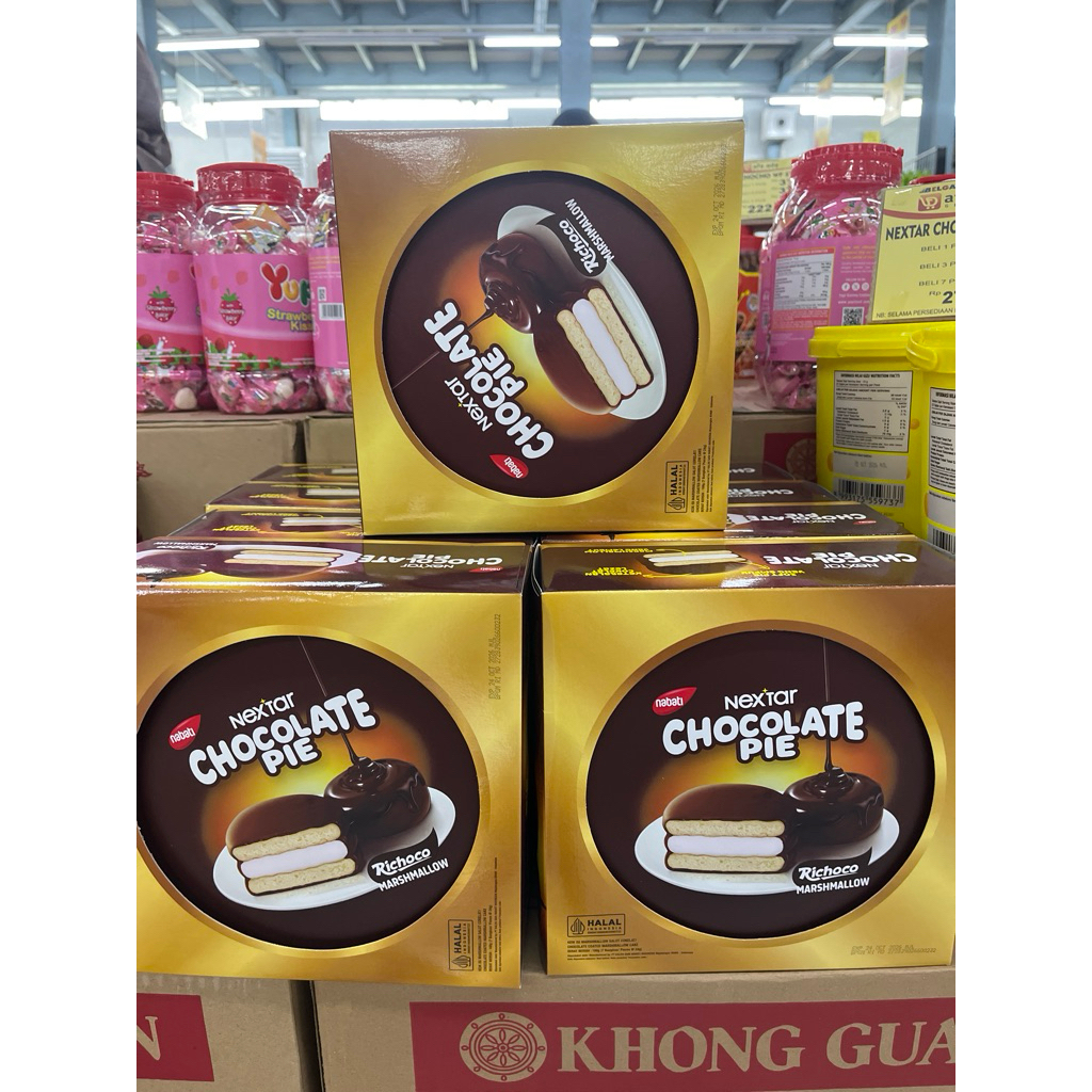 Jual NEXTAR CHOCO PIE KALENG 168gr | Shopee Indonesia