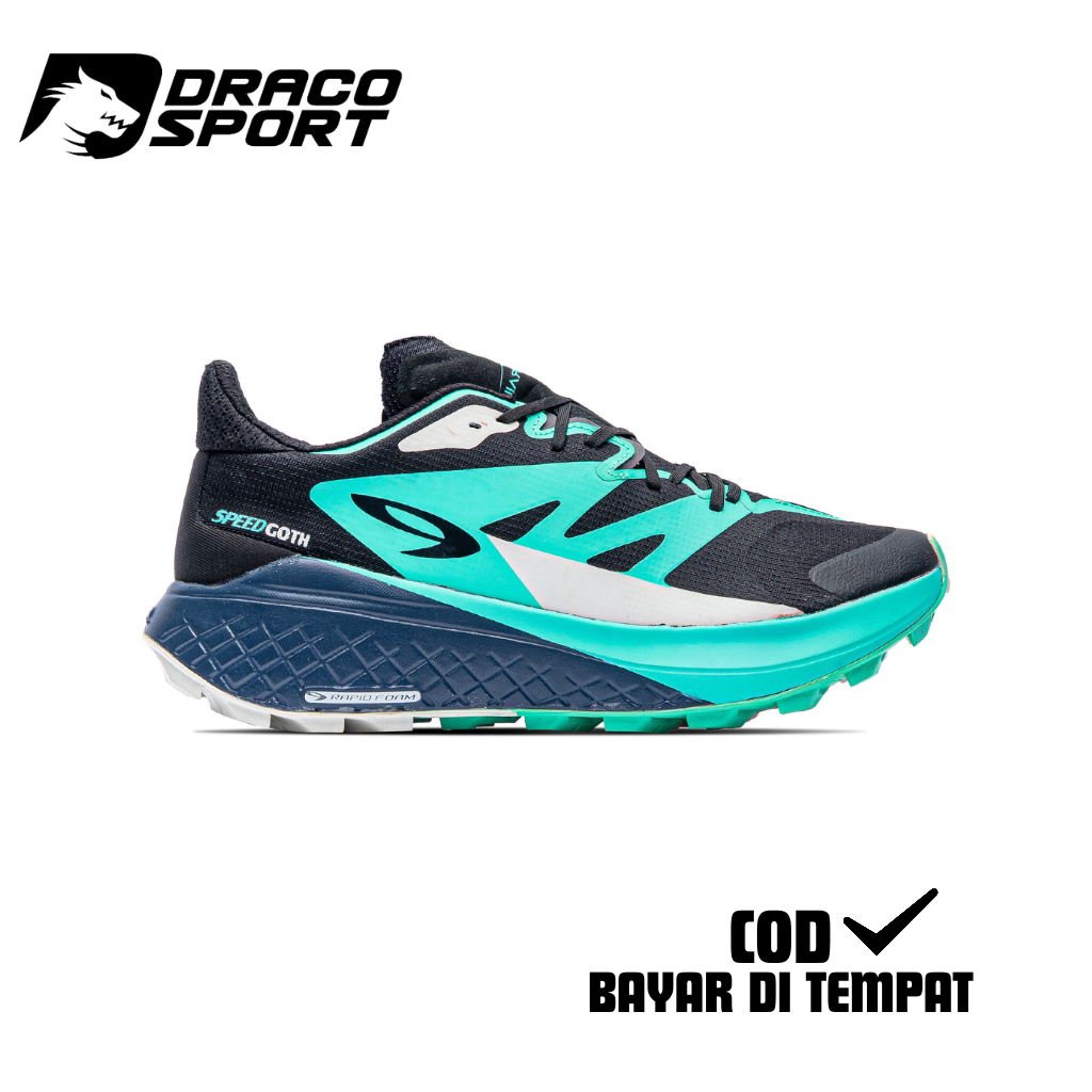 Jual 910 Nineten Sepatu Trail Running YUZA SPEEDGOTH - HITAM/TOSCA/BIRU ...