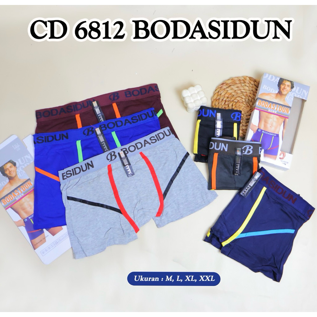 Jual CD boxer Pria Dewasa [isi 3pcs] Cd 6812 Bodasidun | Shopee Indonesia