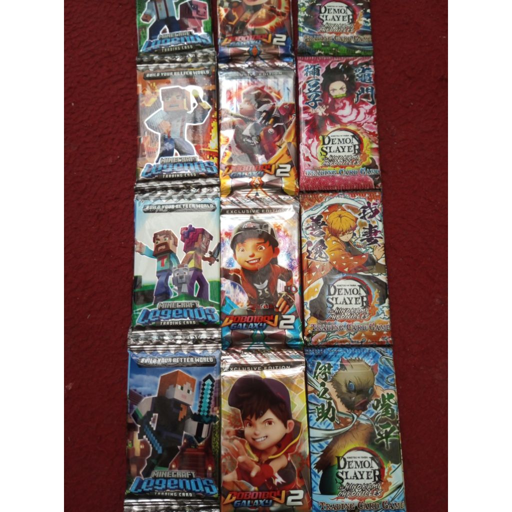 Jual Kartu Trading Card Game Pokemon/One Piece/Minecraft/Demon Slayer ...