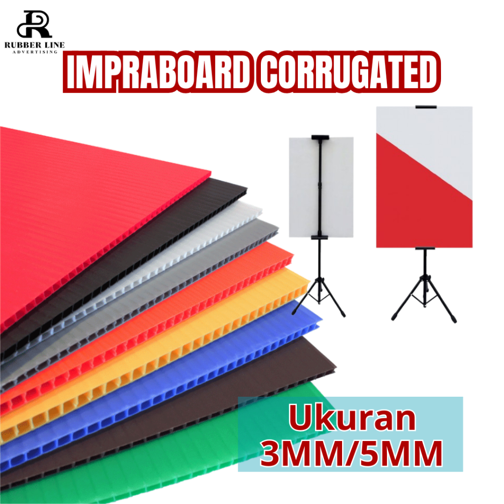 Jual IMPRABOARD CORRUGATED (PP Coroplast Sheet) Lembaran 3mm / 5mm ...