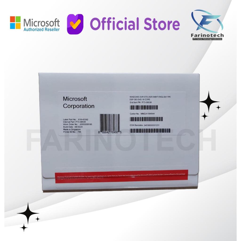 Jual Windows Server 2025 Standard 16 Core POSA CARD BOX + RDS Remote ...