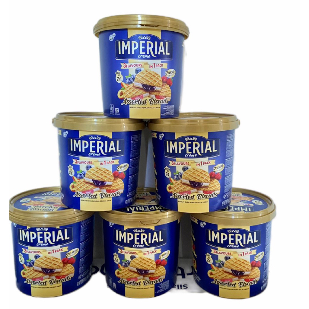 Jual [DAPAT 1 DUS / 6 TOPLES] Imperial Creme Biscuits Exp 2027 | Shopee ...