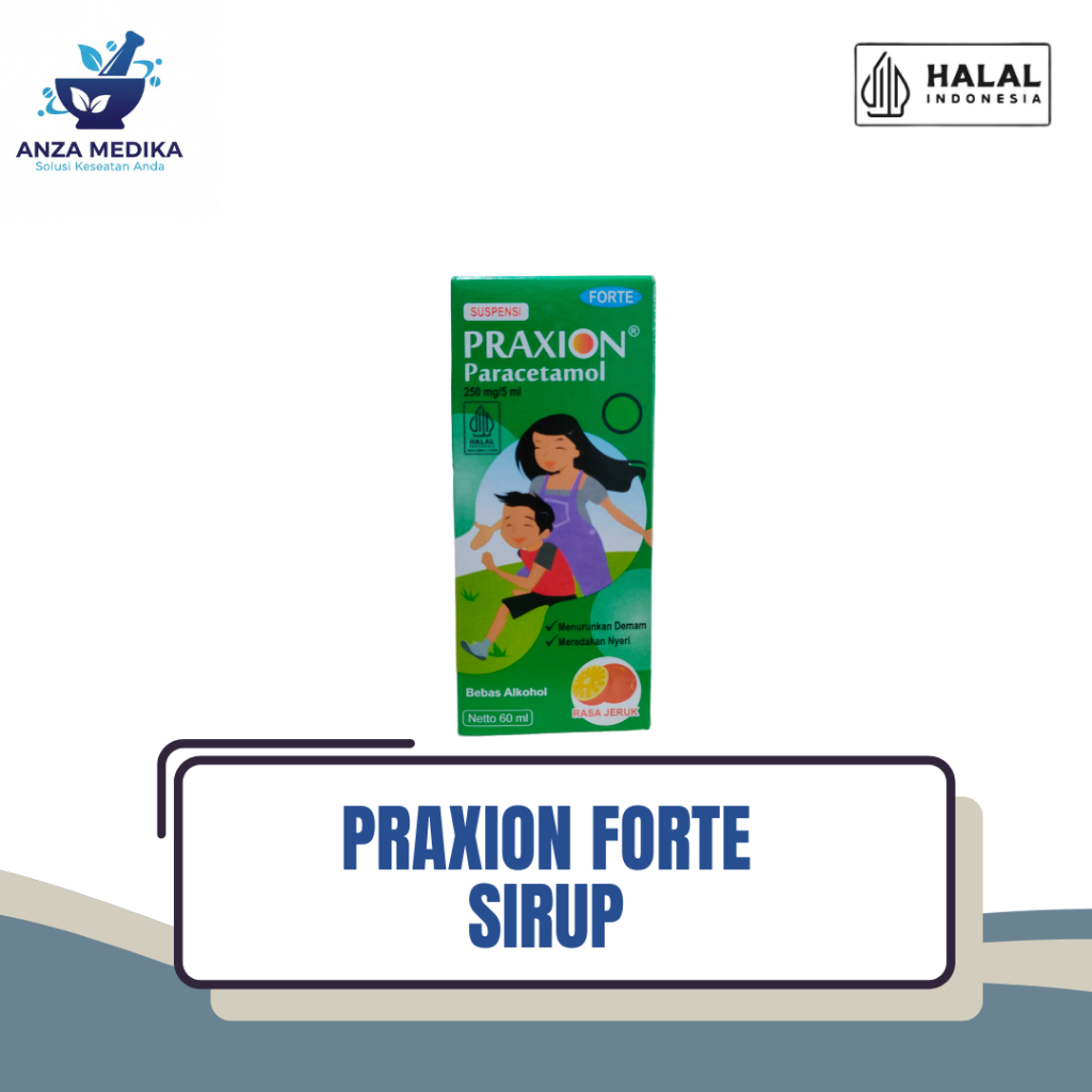 Jual PRAXION FORTE – Paracetamol Sirup 250mg/5mL | Shopee Indonesia