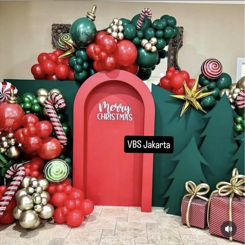 Jual PREMIUM BACKDROP DEKORASI NATAL PANGGUNG STYROFOAM 3D 2D ACARA ...