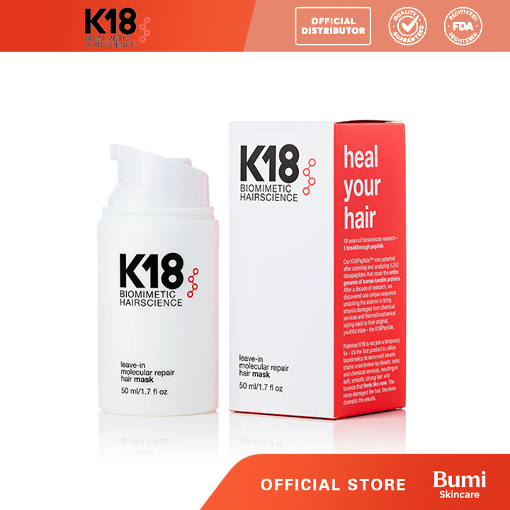 Jual K18 leave-in molecular repair hair mask 50ml - Repair Rambut Rusak ...