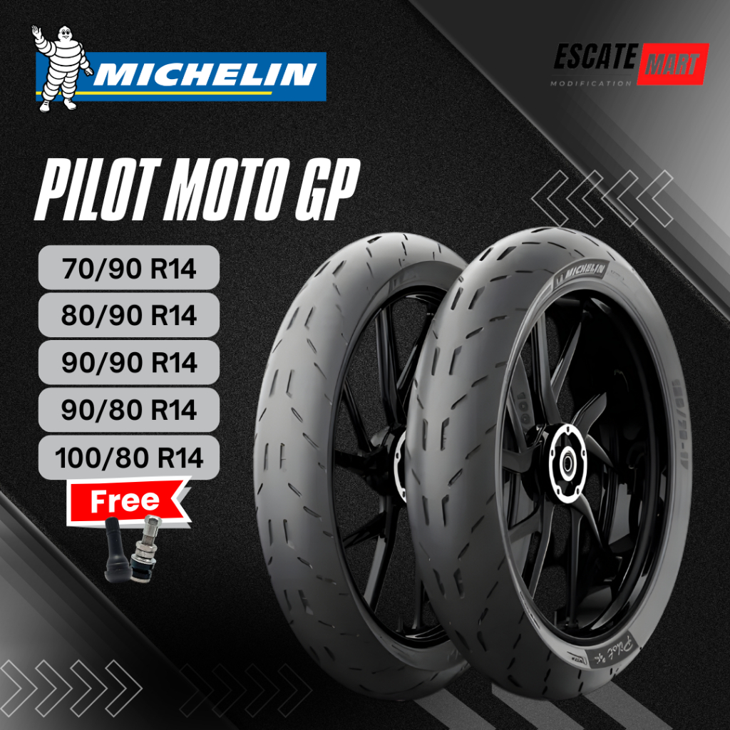 Jual Michelin Pilot MotoGP 70/90 80/90 90/80 90/90 100/80-14 Tubeless ...