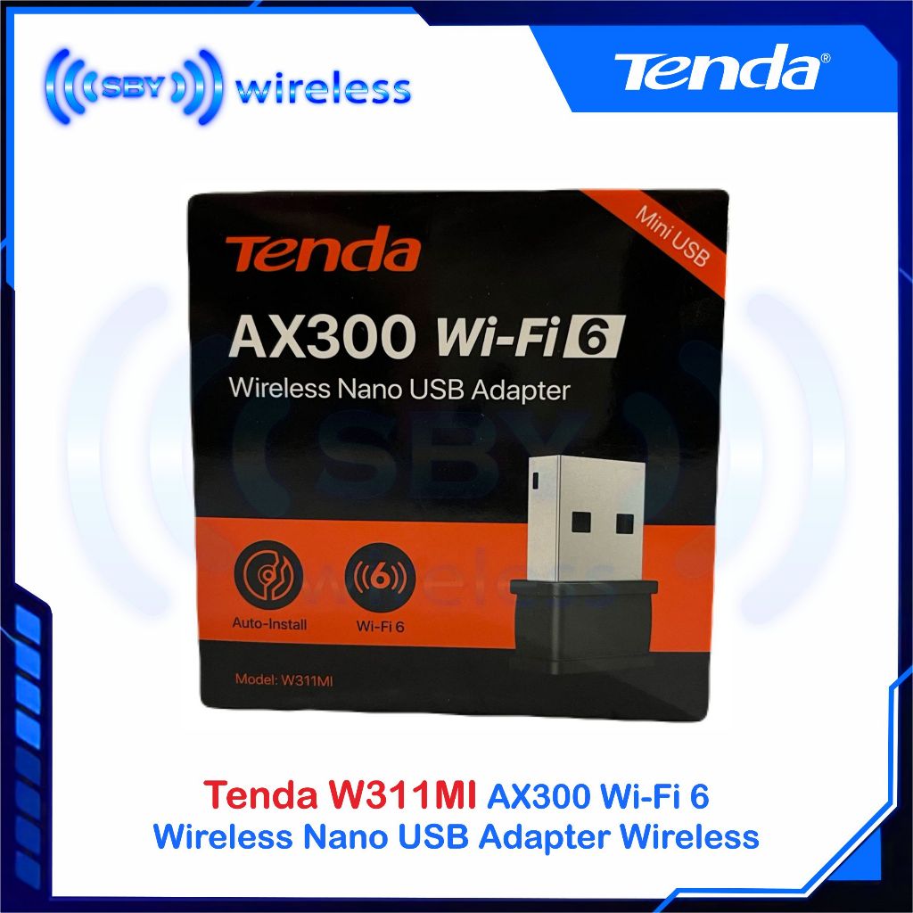 Jual Tenda W311MI , AX300 Wi-Fi 6 Wireless Nano USB Adapter Wireless ...