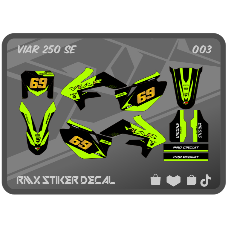 Jual STIKER VIAR 250 SE FULLBODY (003) STICKER DECAL DEKAL CROSS X CX ...