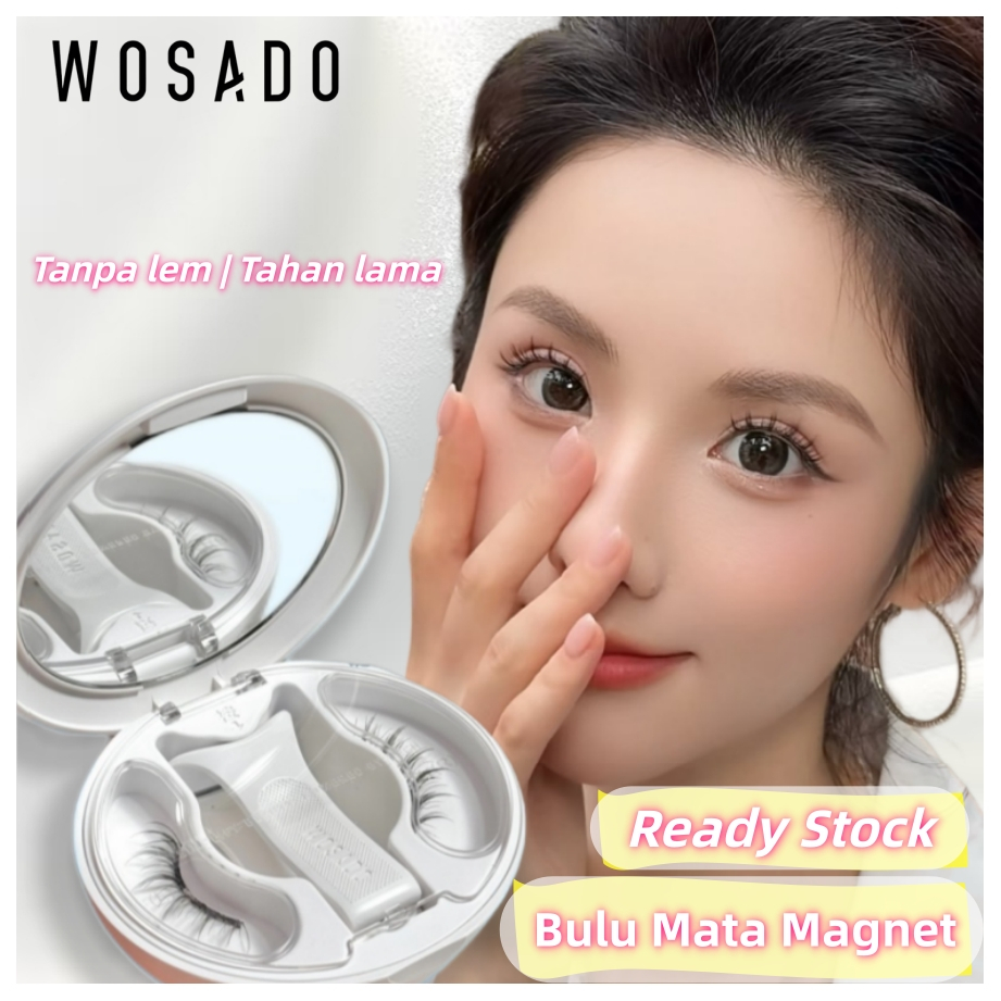 Jual [Free Fixer]WOSADO Magnetic Eyelashes 100% Original Reusable Bulu ...