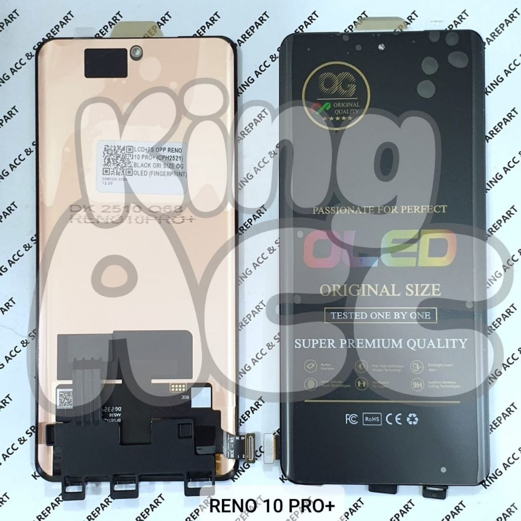 Jual OG OLED LCD TOUCHSCREEN RENO 10 PRO PLUS CPH2521 BLACK FINGERPRINT ...