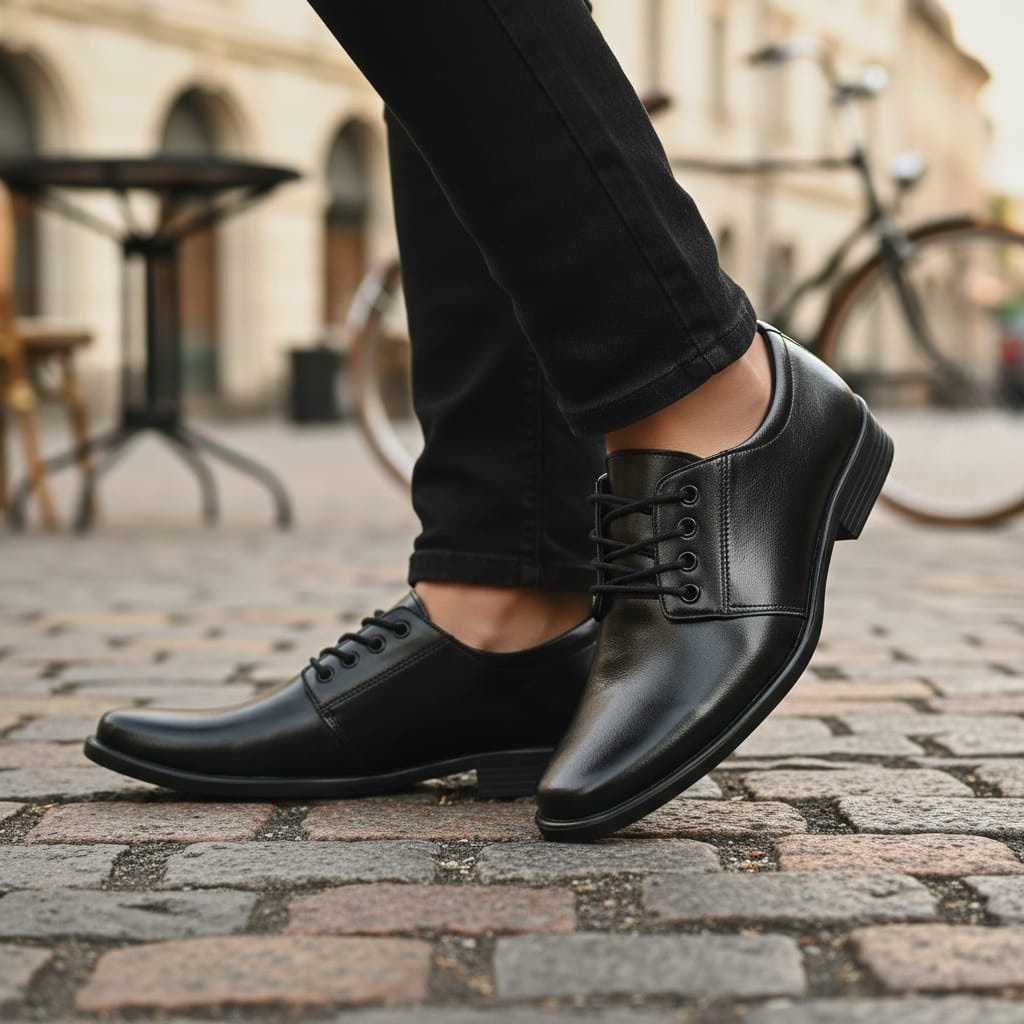 Jual Sepatu Pria Pantofel Hitam Elegan Harga Ternjangaku | Shopee Indonesia
