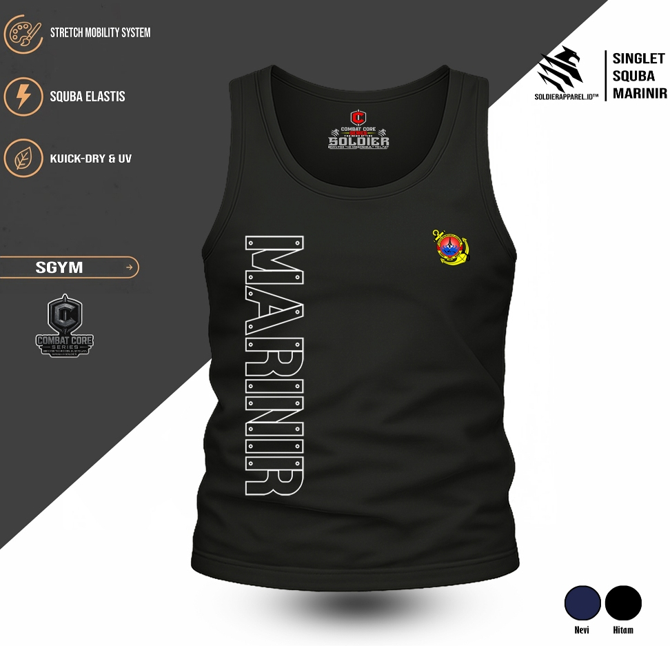 Jual Singlet Gym MARINIR / Amphibious Gear – Combat Core Series | Army ...