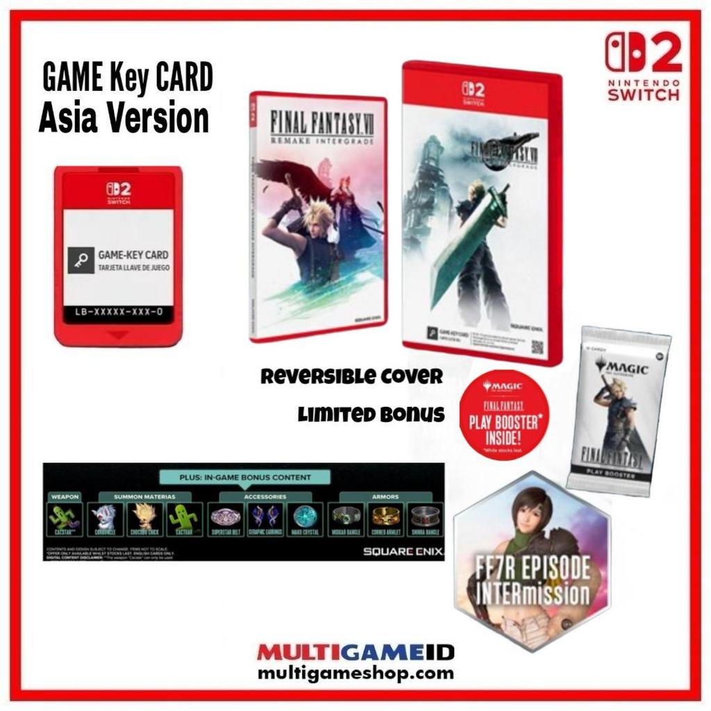 Jual NS2 Nintendo Switch 2 Final Fantasy 7 Remake Intergrade +Bonus ...