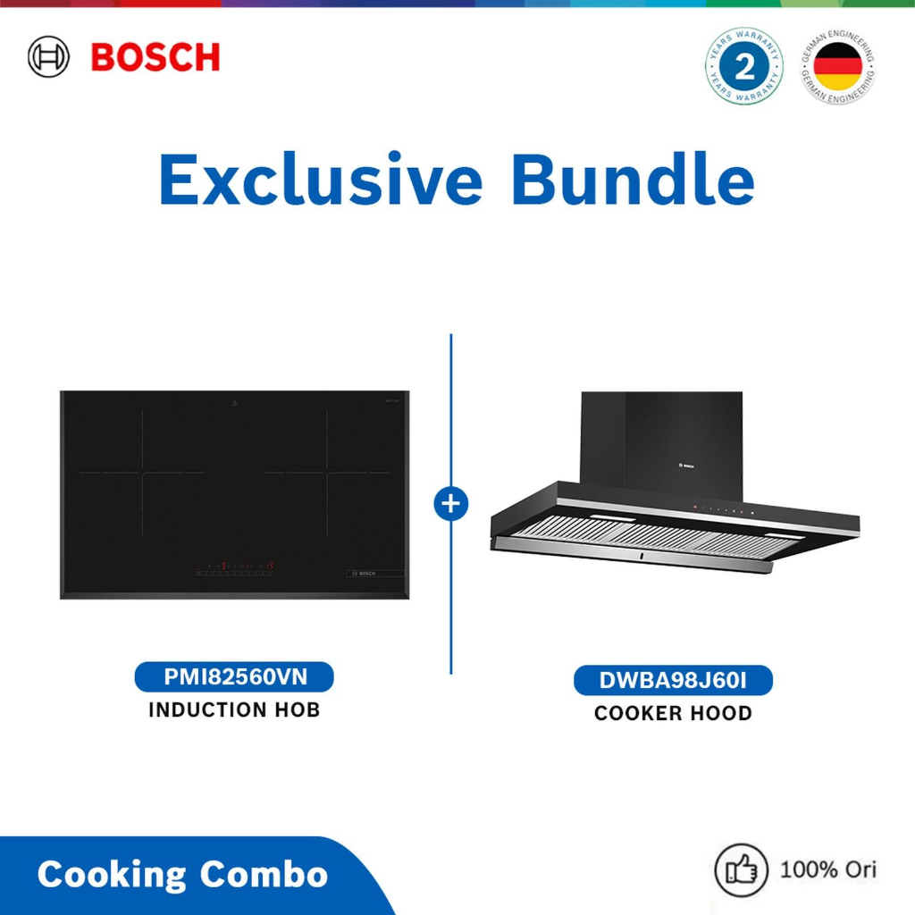 Jual [EXCLUSIVE BUNDLE] Bosch Cooking Combo DWBA98J60I Cooker Hood ...