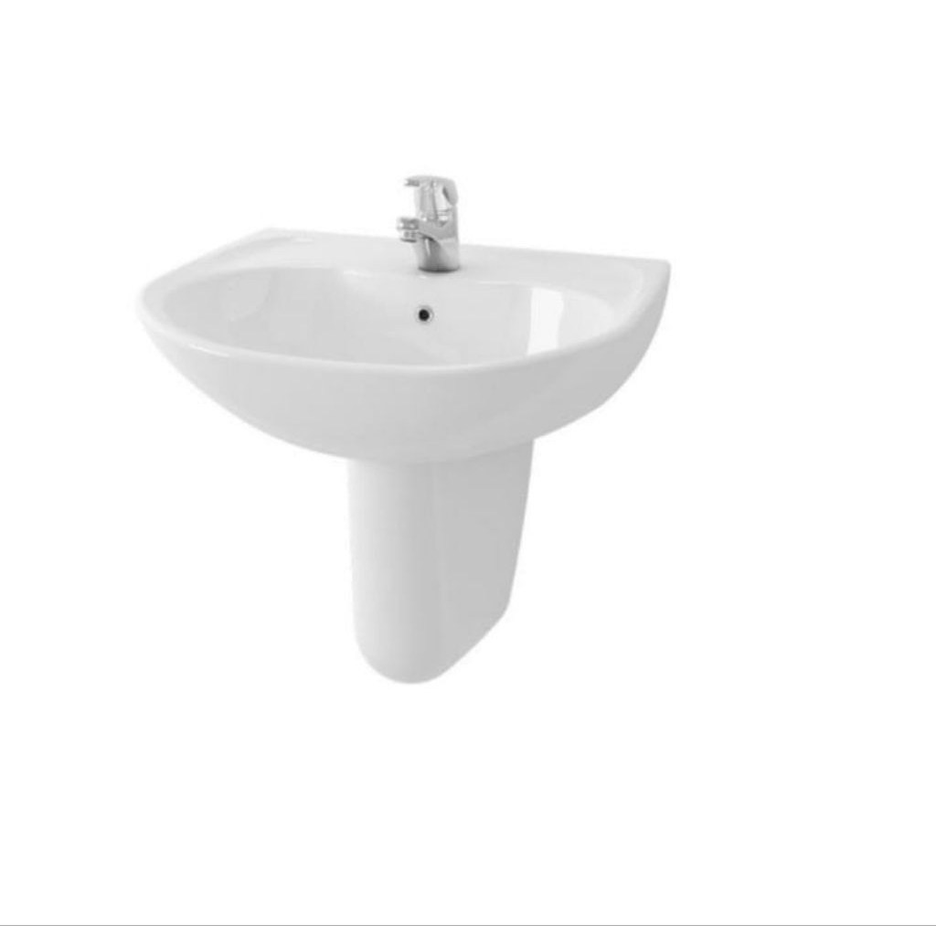 Jual Wastafel TOTO LW241CJ/LW242HFJ Pedestal Lavatory 1 Tap Hole ...