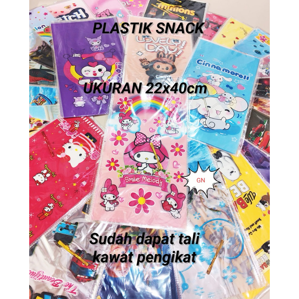 Jual (10pcs) ALL VARIAN Plastik Snack 22x40cm / Plastik Ulang Tahun ...
