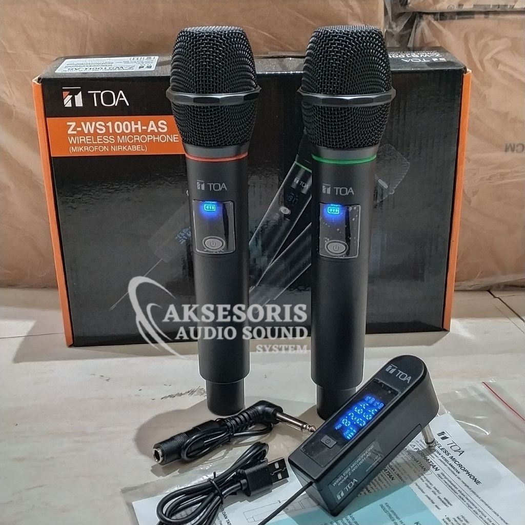 Jual Mic Wireless TOA Z-WS100H AS 2 Mic Pegang Original Produk | Shopee ...