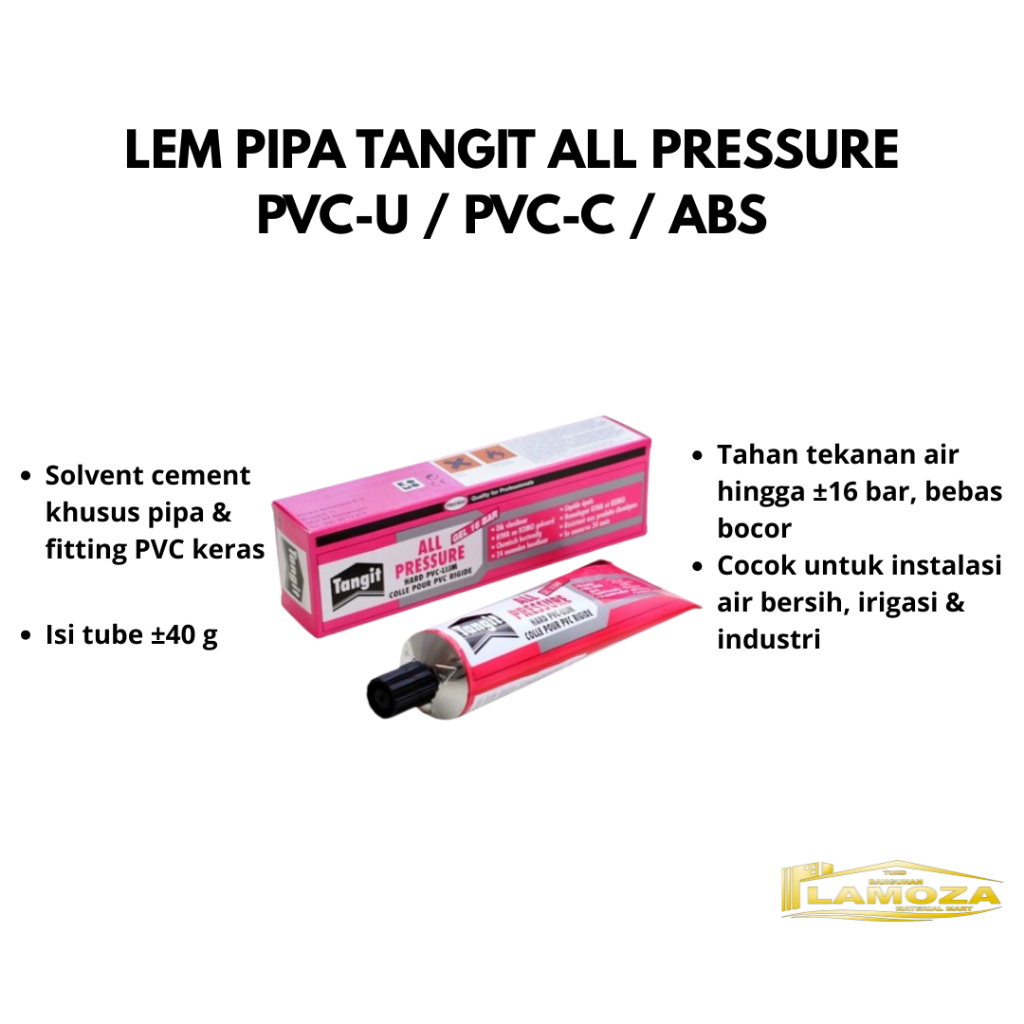 Jual Tangit Lem Pipa PVC | PVCU | PVCC atau ABS Tube Perekat Pipa ...
