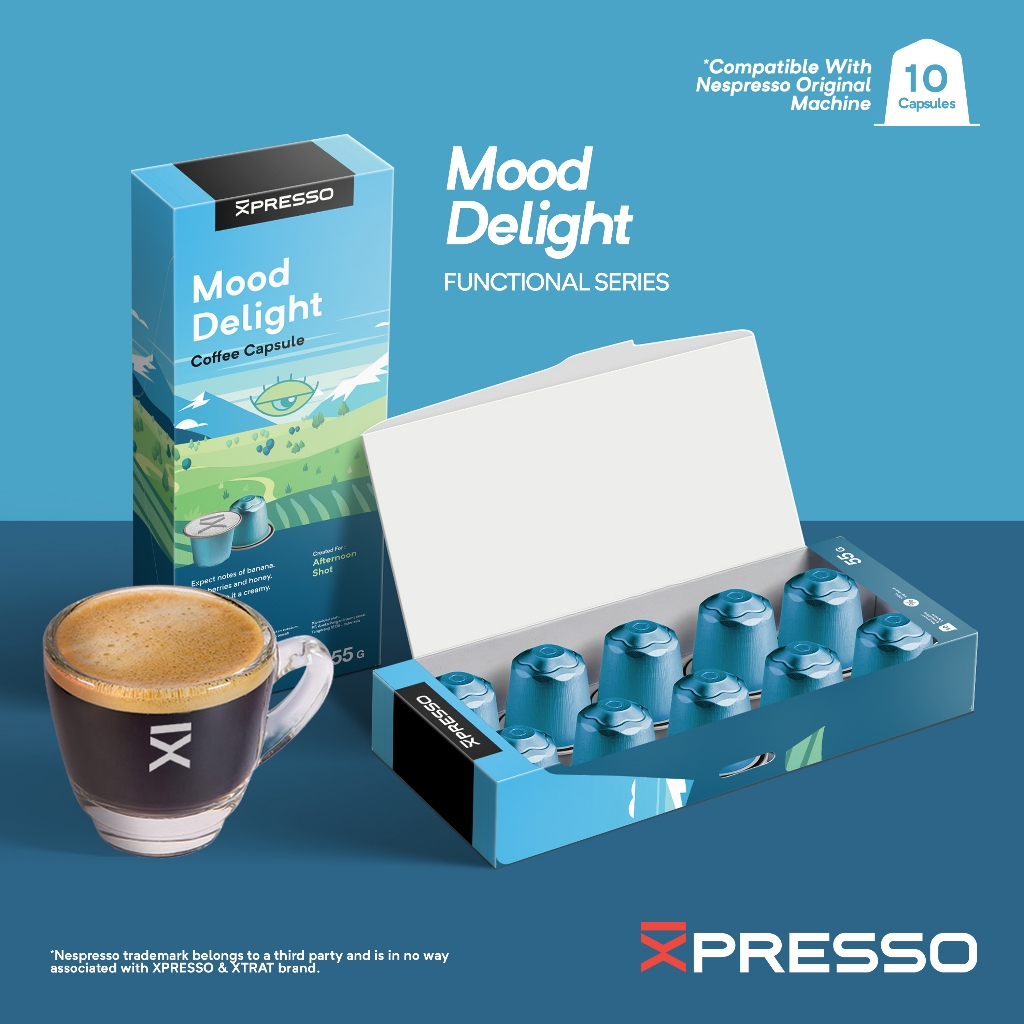 Jual XPRESSO Kopi Kapsul - Mood Delight - Nespresso Coffee Capsules ...